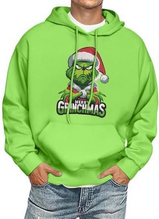 Generic Pull De No&euml;l Grinch Sweats &Agrave; Capuche Homme Deguisement The Femme Costume Veste Sport D&eacute;guisement Survetement Ensemble Moche Adulte Pyjama 2025 Sweatsh
