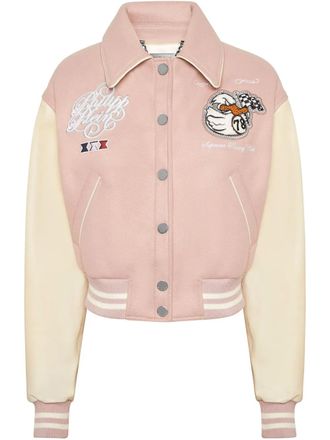 Philipp Plein College PP Duck Bomberjacke - Rosa