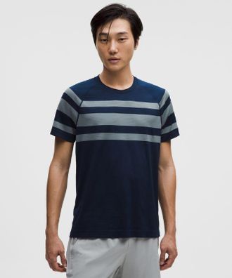 lululemon T-Shirt Metal Vent Tech pour Hommes - Blue/&Eacute; - Taille 2XL