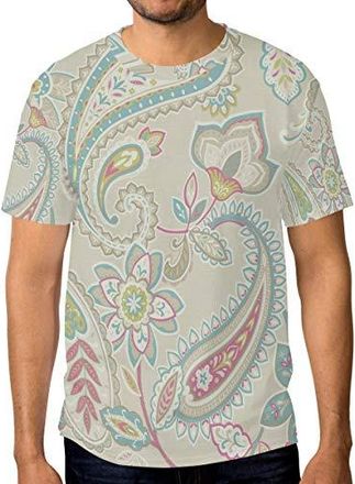 Montoj Holden D&eacute;cor Indira Paisley T-Shirt &agrave; Manches Courtes pour Homme S&eacute;chage Rapide - - M