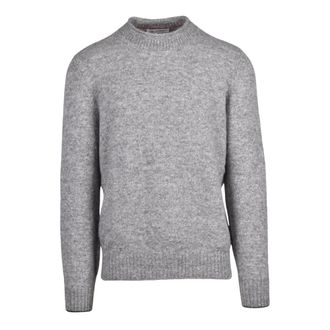 Brunello Cucinelli Pullover mit geripptem Kragen - - Knitwear - Herren - Grau - 2XL