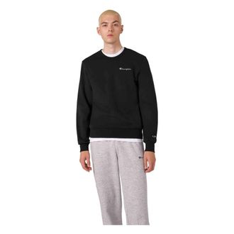 Champion Small Embroidered Logo Crewneck - - Sweatshirts & Hoodies - Herren - Schwarzk - XS