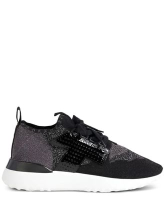 Tod's baskets &agrave; empi&egrave;cements - Noir