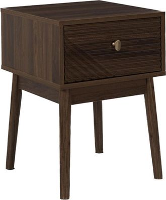Paris Prix Table de Chevet 1 Tiroir Tiffany 55cm Marron