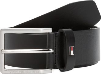 Tommy Hilfiger Herren G&uuml;rtel Adan 3,5 cm Lederg&uuml;rtel, Schwarz (Black), 120 cm