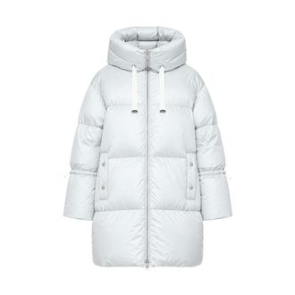 Moorer Justine Long Jacket - Femme - Manteaux - Blanc - Taille: 36 FR