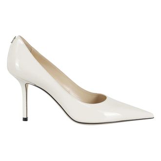 Jimmy Choo London Femme, Chaussures, Blanc, Taille: 38 1/2 EU Escarpins Love 85