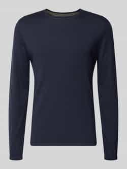 Christian Berg Strickpullover aus Baumwolle mit Rundhalsausschnitt