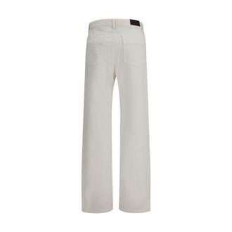 Christophe Lemaire Womens White Cotton Casual Pants