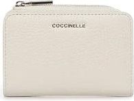 Coccinelle Femme, Accessoires, Blanc, Taille: ONE Size Metallic Soft Small Wallet