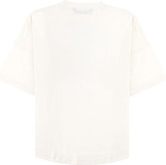 Palm Angels Logo-Embroidered Cotton T-Shirt - White