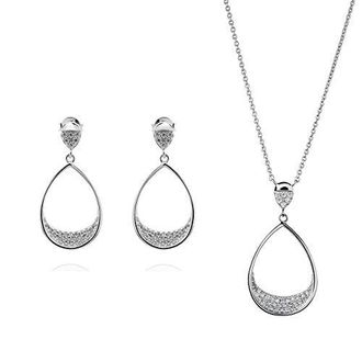 Orphelia Parure de Bijoux en Argent Sterling 925 et zircone SET-7490