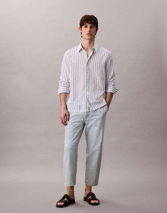 Calvin Klein Jeans Calvin Klein - Jean fuselé style années 90 - Bleu délavé-Rouge