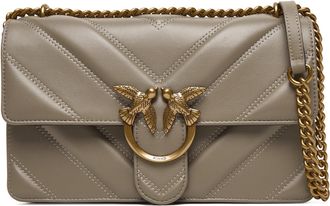 Pinko Handtasche PINKO Love One Classic Light Dc Al 25-26 PLTT 104549 A2OS Grau
