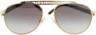 Dolce & Gabbana Lunettes daviateur dor&eacute;es