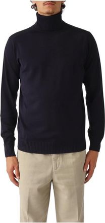 FILIPPO DE LAURENTIIS Homme, Pulls, Bleu, Taille: S Maille Col Roul&eacute;