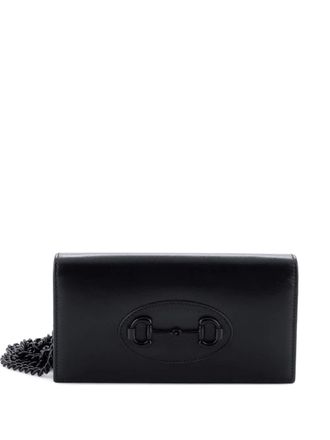 Gucci Horsebit 1955 Chain Wallet Leather crossbody bag - Noir