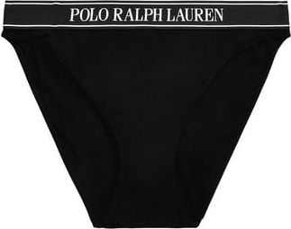 Polo Ralph Lauren Culotte &agrave; logo en coton m&eacute;lang&eacute;
