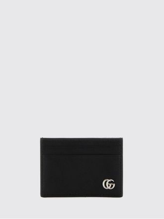 Gucci Porte-cartes en cuir &agrave; monogramme GG avec pince &agrave; billets