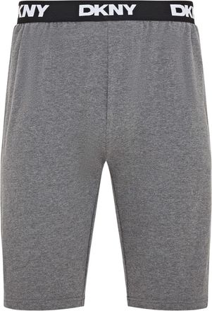 DKNY Herren Mens Lounge Shorts in Charcoal, Designer Loungewear with Branded Waistband 100% Cotton L&auml;ssige Shorts, Charcoal