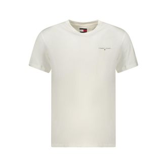 Tommy Hilfiger Baumwoll-T-Shirt f&uuml;r Herren - Wei&szlig;
