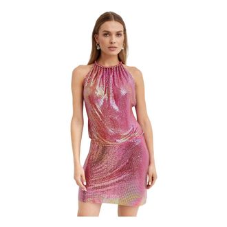 NU&Eacute; Pailletten-Minikleid - - Dresses - Damen - Rosa - S