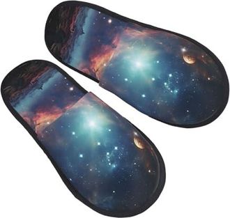 Generic Fourrure Pantoufles Espace L&eacute;gers Pantoufles De Voyage Doux Chaussons DInt&eacute;rieur Pour Automne Invit&eacute; H&ocirc;tel L