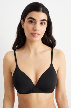 C&A Lot de 2-soutiens-gorge sans armatures-ampliformes-LYCRA, Noir, Taille: 105 B