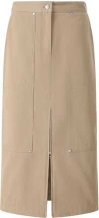 Msgm Msgm, Femme, Jupes, Beige, Taille: 40 FR Midi Skirt