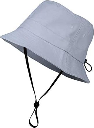 Toutacoo Bob réglable, Mixte, Toutes Saisons, Toucher Coton, jugulaire Amovible (6-Gris Clair)