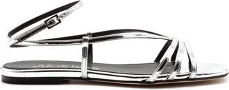 Julie Dee Femme, Chaussures, Gris, Taille: 37 EU Sandales Plates