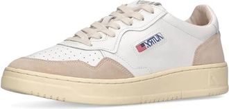 Autry Chaussures Sneakers unisexe en cuir et daim Blanc AULM LS33, Blanc, 43 EU