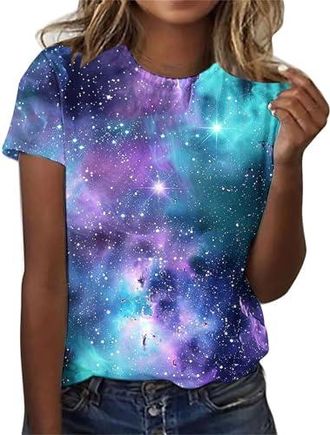 Generic Tee Shirt Femme Grande Taille Ete Manche Courtes Basiques Hauts Shirts D&eacute;t&eacute; D&eacute;contract&eacute; Loose Top &Agrave; La Mode &Agrave; Manches Courtes Chemise L&acirc;che Et Respira