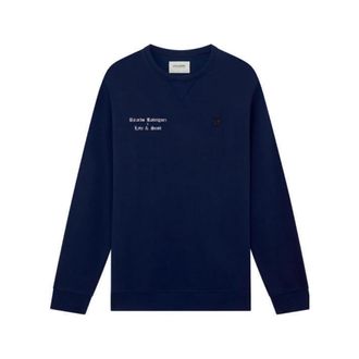 Lyle & Scott Rodriguez Crew Neck Dark Navy - - Sweatshirts & Hoodies - Herren - Blau - XL