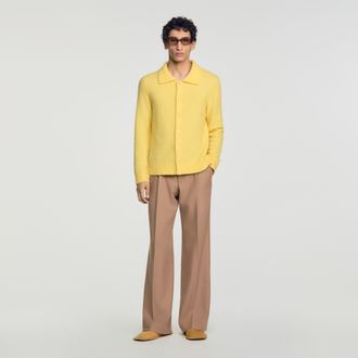 Sandro Cardigan aus Alpaka und Wolle