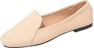 Generic Ballerines plates respirantes et d&eacute;contract&eacute;es pour femme, couleur unie, l&eacute;g&egrave;res, classiques, confortables, &agrave; enfiler, chaussures habill&eacute;es pour le tr
