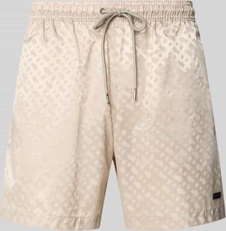HUGO BOSS Badeshorts mit Label Stitching Modell ICONIC