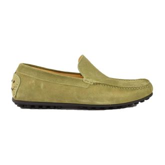 A.Testoni Homme, Chaussures, Vert, Taille: 44 EU Chaussures en Cuir - Semelle en Caoutchouc