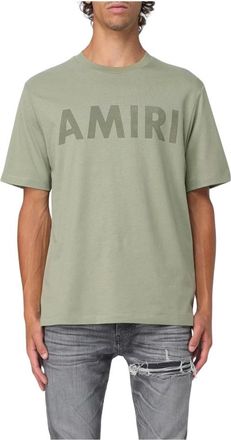 Amiri Homme, Tops, Vert, Taille: L Classic Solid Regular Fit Short Sleeve Tee
