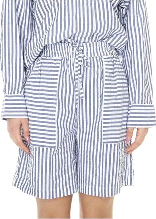 Obey Femme, Shorts, Bleu, Taille: 36 FR Primavera / Estate - Bermuda