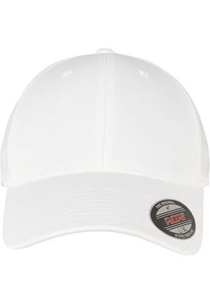 Flexfit Unisex-Adult Alpha Shape Baseball Cap, White, S/M