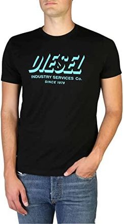 Diesel T-Shirt pour Homme, Noir, L