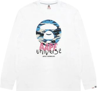 Aape By A Bathing Ape Sweatshirt mit rundem Ausschnitt - Weiß