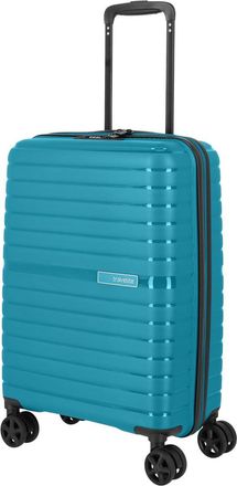 Travelite 4-Rad Handgepäck Koffer klein 36 Liter, Gepäck Serie TRIENT: Hartschalen Trolley erfüllt IATA-Bordgepäckmaß, 55 cm