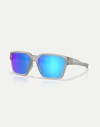 Oakley Briza - Eckige, polarisierte Sonnenbrille in mattem Tintengrau mit blau verspiegelten Gl&auml;sern