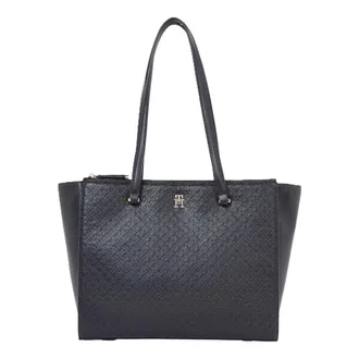 Tommy Hilfiger Femme, Sacs, Bleu, Taille: ONE Size Eternity Tote Mono Style D&eacute;contract&eacute;