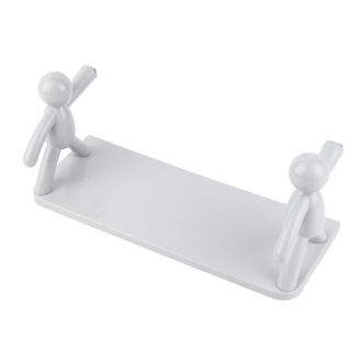 Generic RASTKY Stabiles, Tragendes, an der Wand Montiertes Regal, Lochfreie Installation, K&uuml;chenregal f&uuml;r Toilettenartikel, Kunststoffmaterial (Grey)