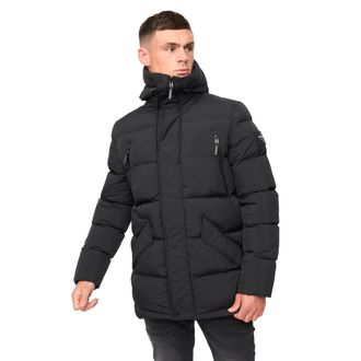 Crosshatch Kaptoore Jacke f&uuml;r Herren (Schwarz)