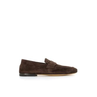 Officine Creative Homme, Chaussures, Brun, Taille: 42 EU Mocassins en daim marron foncé
