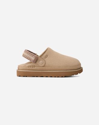 UGG Goldenstar braid Clog f&uuml;r Damen in Brown, Gr&ouml;&szlig;e Wildleder